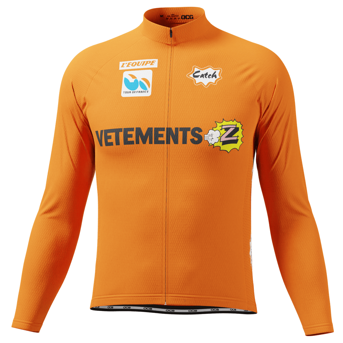 Men's Retro Vetements Team Z Orange Long Sleeve Cycling Jersey – Online ...