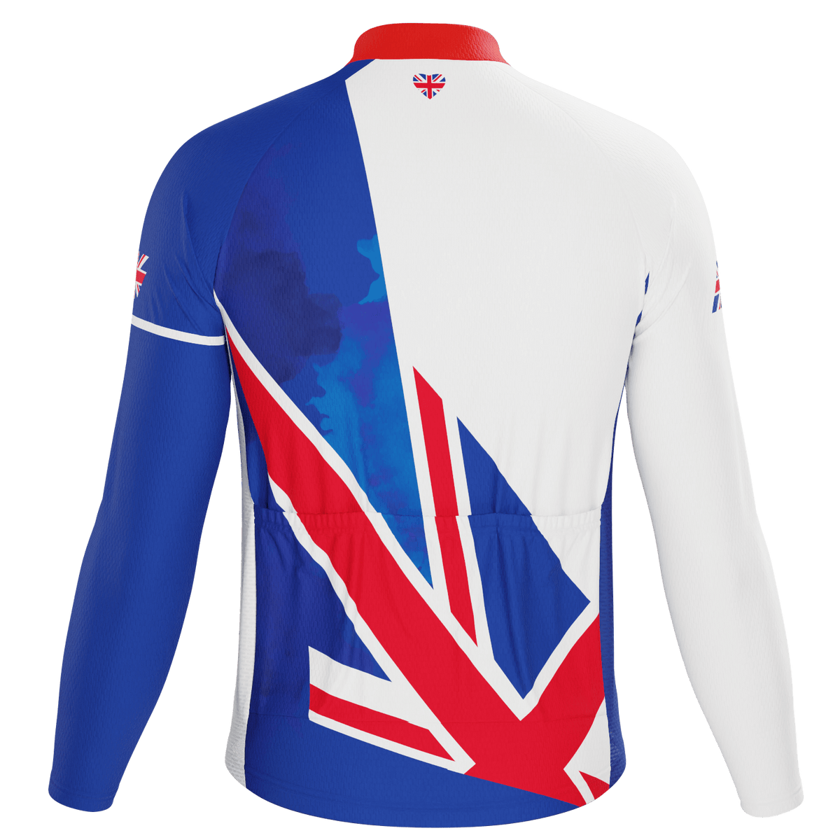 Novelty Men's UK Badge Union Jack Long Sleeve Cycling Jersey | Moisture ...
