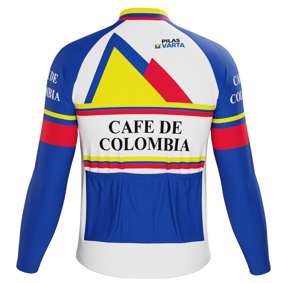 Men’s Cafe D Colombia Long Sleeve Cycling Jersey Quick-Dry Premium Per ...