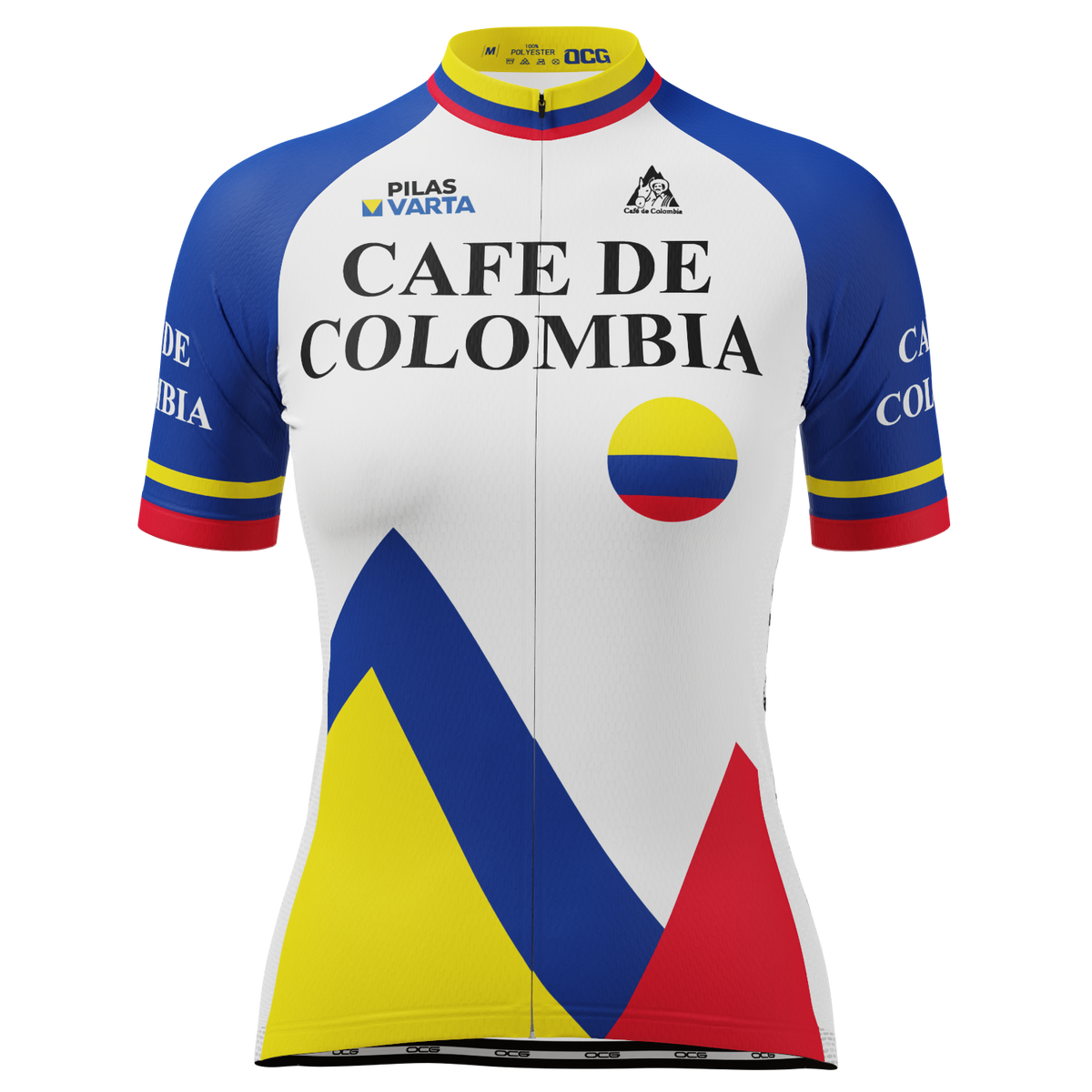 Women's Cafe D Colombia Short Sleeve Cycling Jersey Quick-Dry, Breatha ...