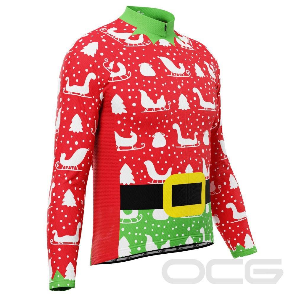 Novelty Men's Christmas Elf Season To Ride cycling jersey | Moisture ...