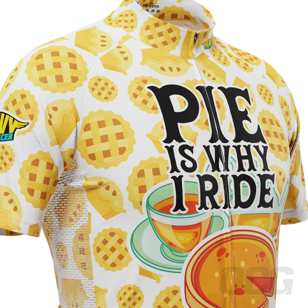 Novelty Men's Pie is Why I Ride cycling jersey | Moisture-wicking ...